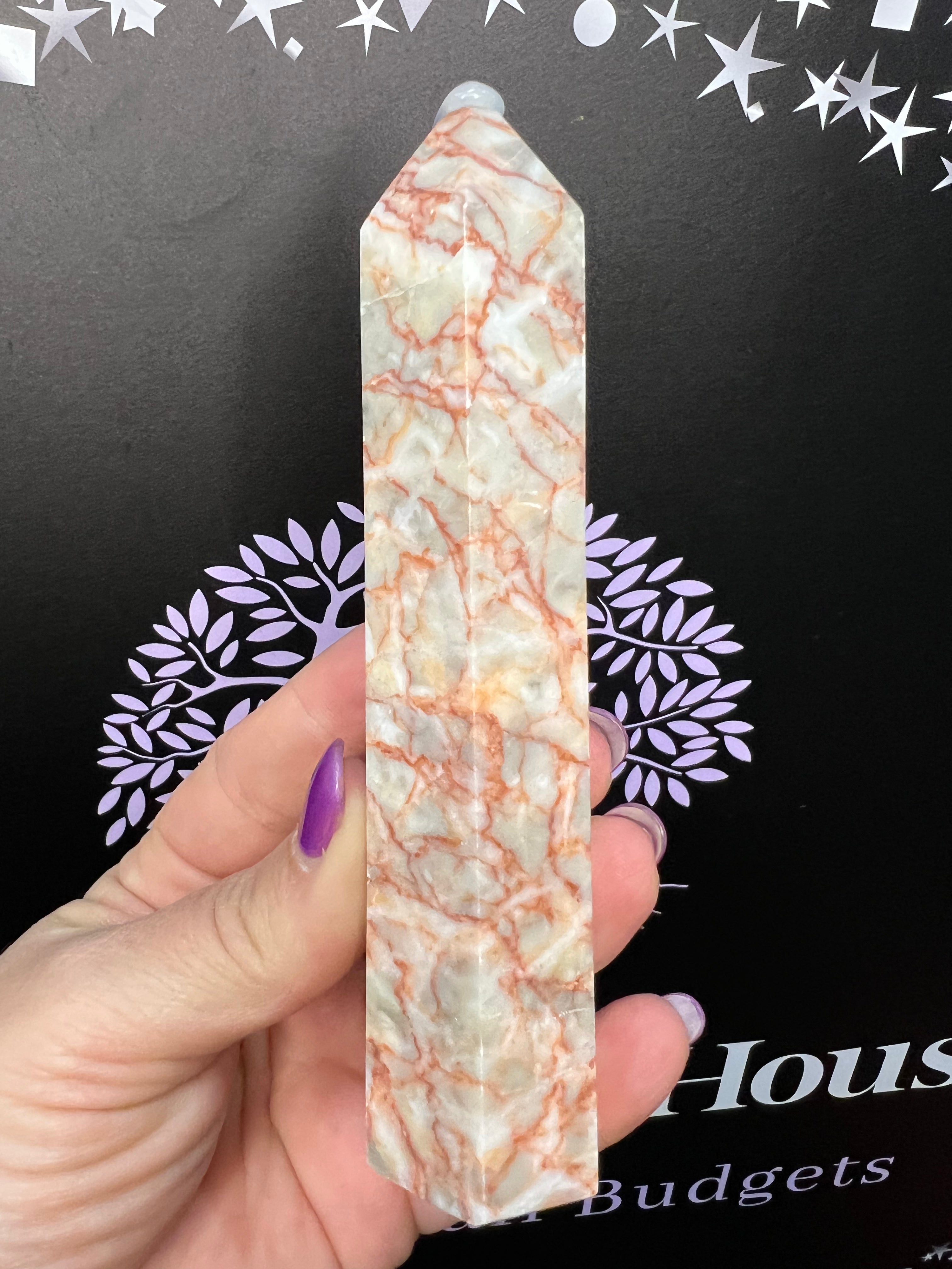 Red Vein Jasper Tower – MW Crystal House